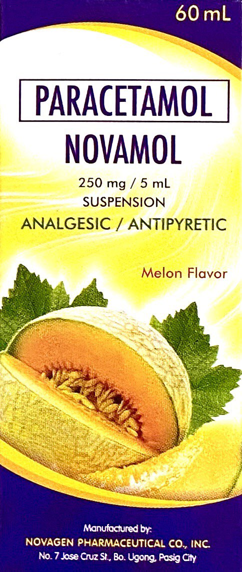 NOVAMOL Paracetamol 250mg / 5mL Suspension 60mL Melon price in the ...