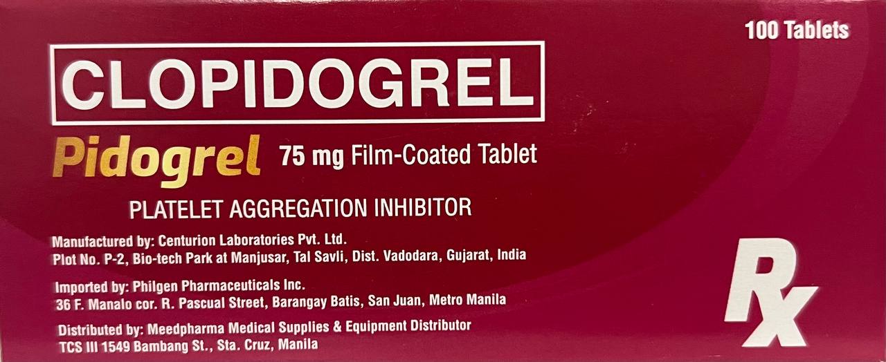 PIDOGREL Clopidogrel 75mg Film-Coated Tablet 1's price in the ...