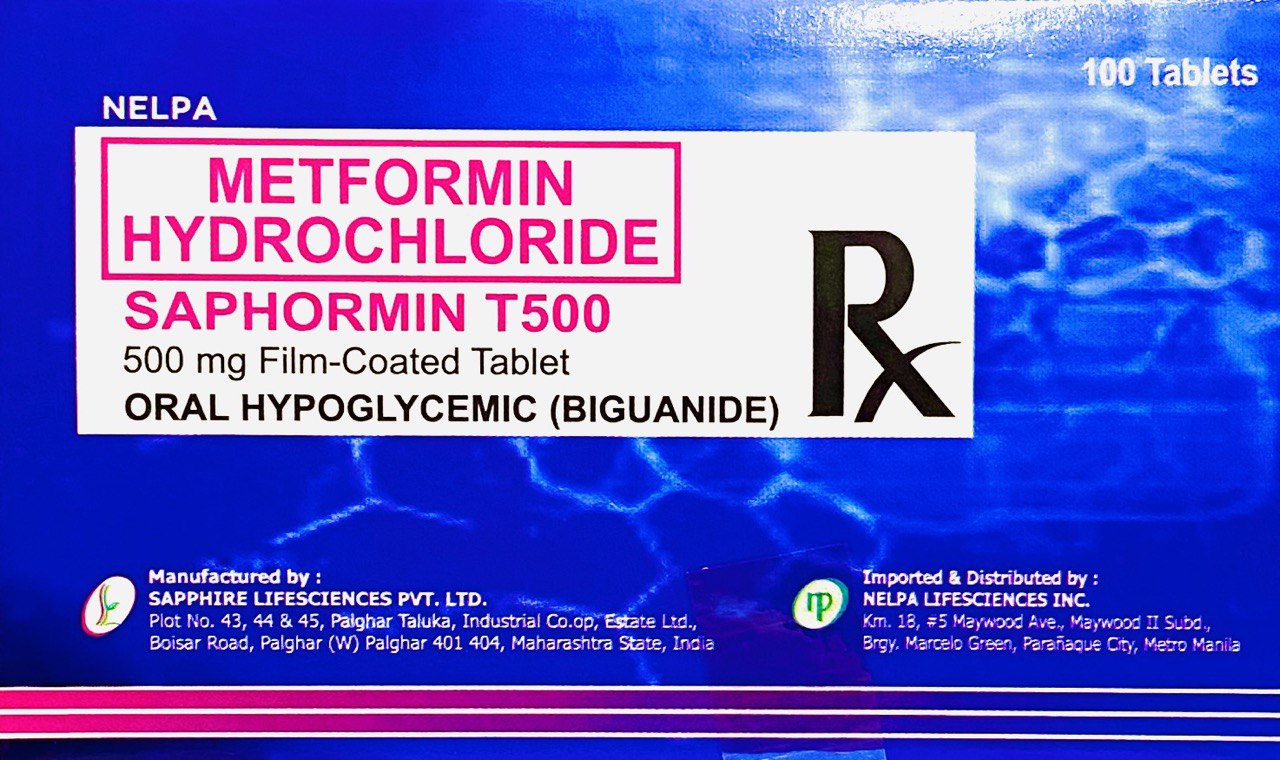 SAPHORMIN T500 Metformin 500mg - 1 Tablet price in the Philippines ...