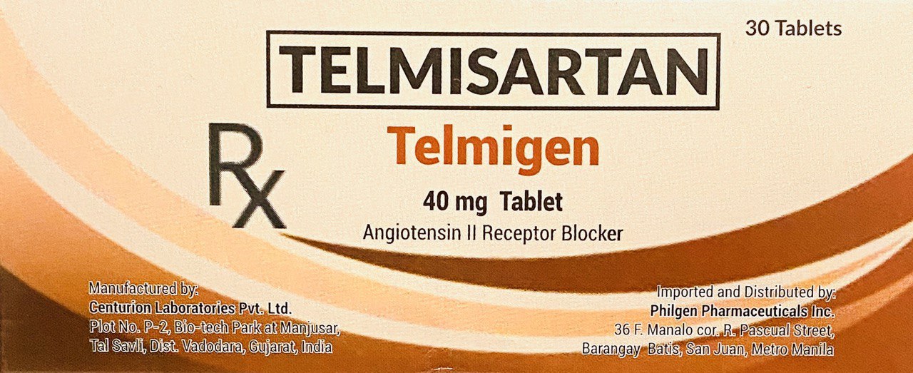 TELMIGEN Telmisartan 40mg Tablet 1's price in the Philippines | MedsGo ...