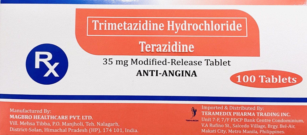 TERAZIDINE Trimetazidine Hydrochloride 35mg Modified-Release Tablet 1's ...