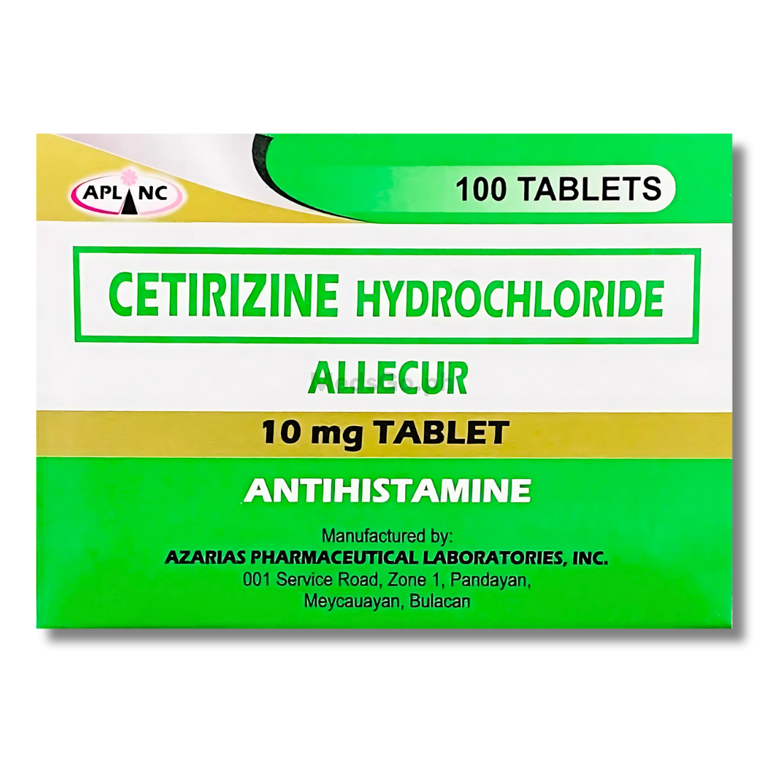 ALLECUR Cetirizine 10mg - 10 Tabs price in the Philippines | MedsGo ...
