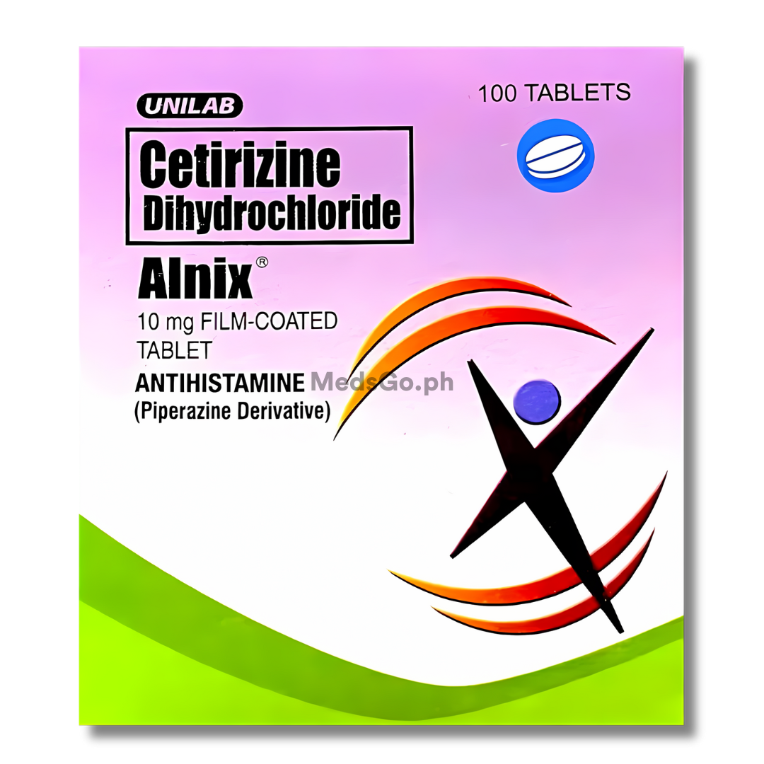 ALNIX Cetirizine 10mg - 10 Tabs price in the Philippines | MedsGo Pharmacy
