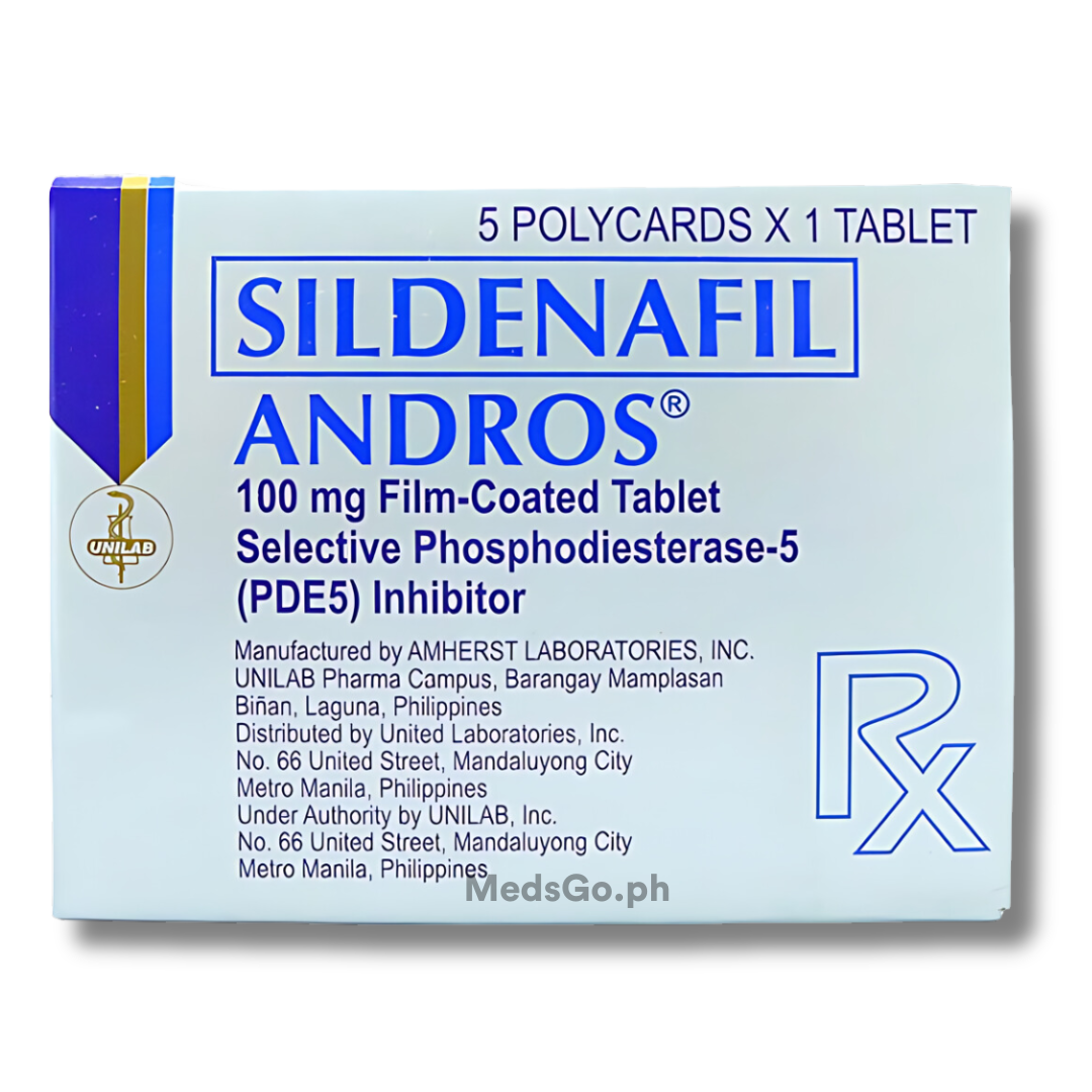 ANDROS Sildenafil 100mg - 1 Box x 5 Tabs price in the Philippines ...