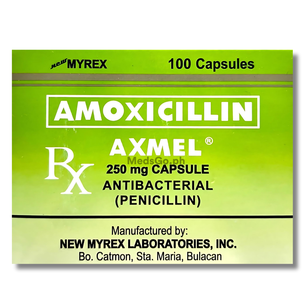 AXMEL Amoxicillin 250mg Capsule 100's price in the Philippines | MedsGo ...