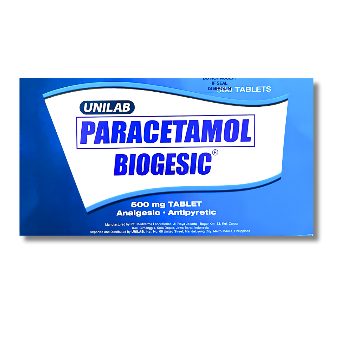 BIOGESIC Paracetamol 500mg - 1 Box x 500 Tabs price in the Philippines ...