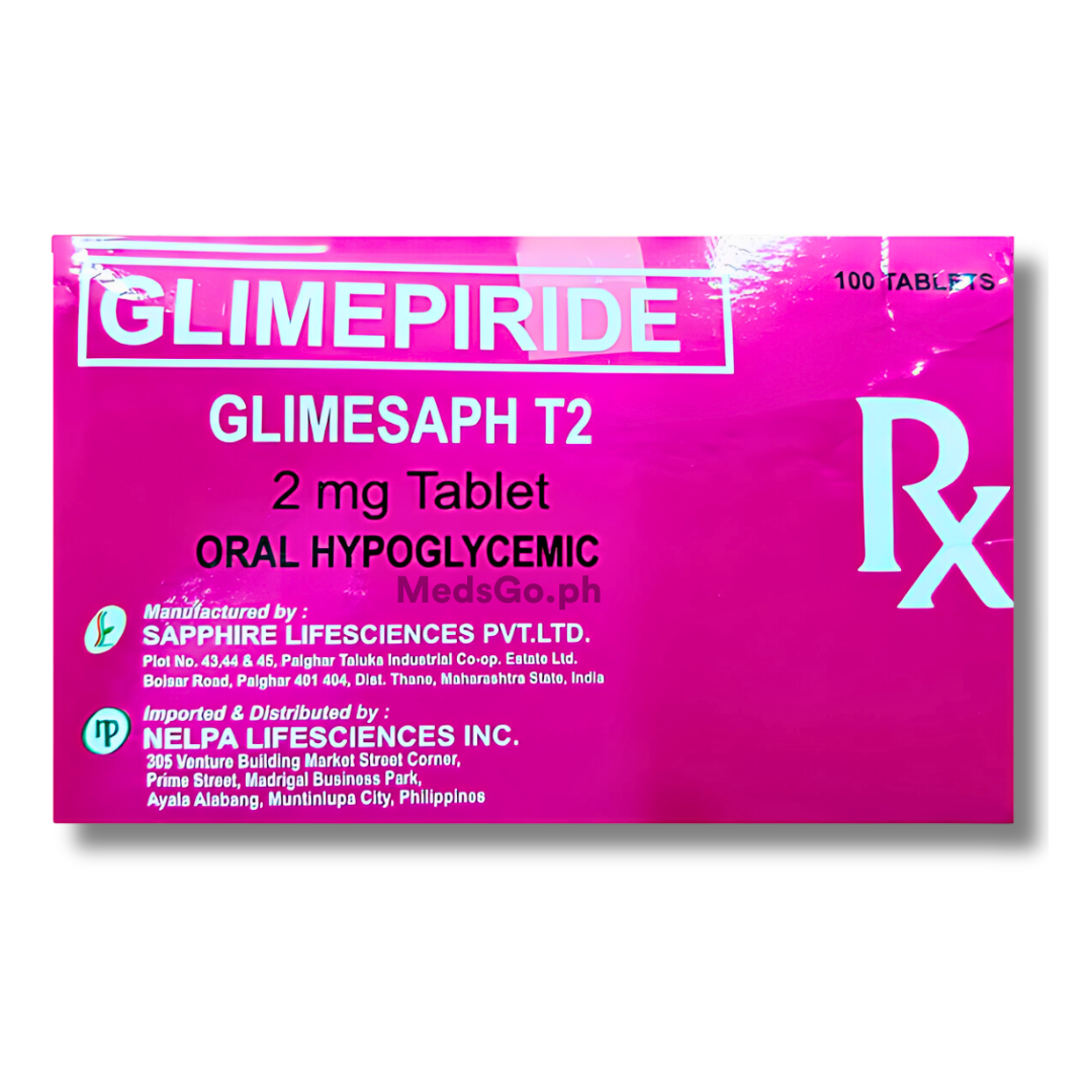 GLIMESAPH T2 Glimepiride 2mg Tablet 100's price in the Philippines ...