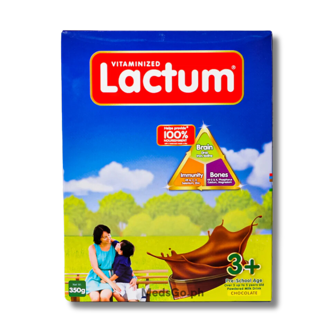 LACTUM 3+ Powder Milk Choco 350g price in the Philippines | MedsGo Pharmacy