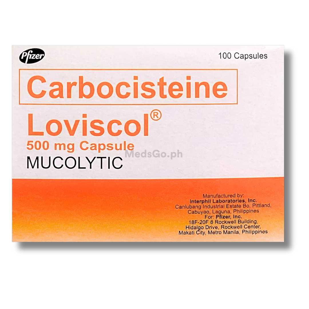 LOVISCOL Carbocisteine 500mg - 20 Caps price in the Philippines ...