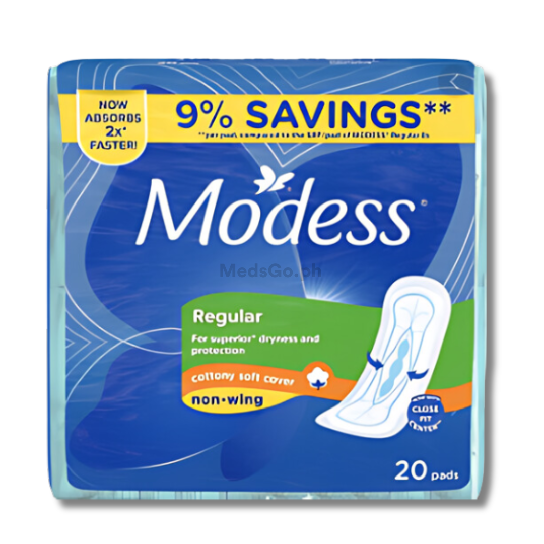 MODESS Regular Cottony Soft Cover Non Wings 20's price in the ...