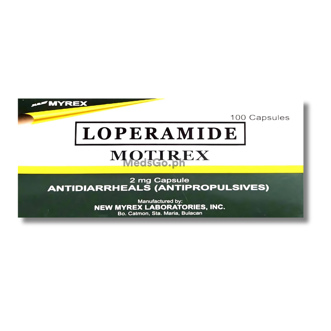 MOTIREX Loperamide 2mg - 1 Box x 100 Caps price in the Philippines ...