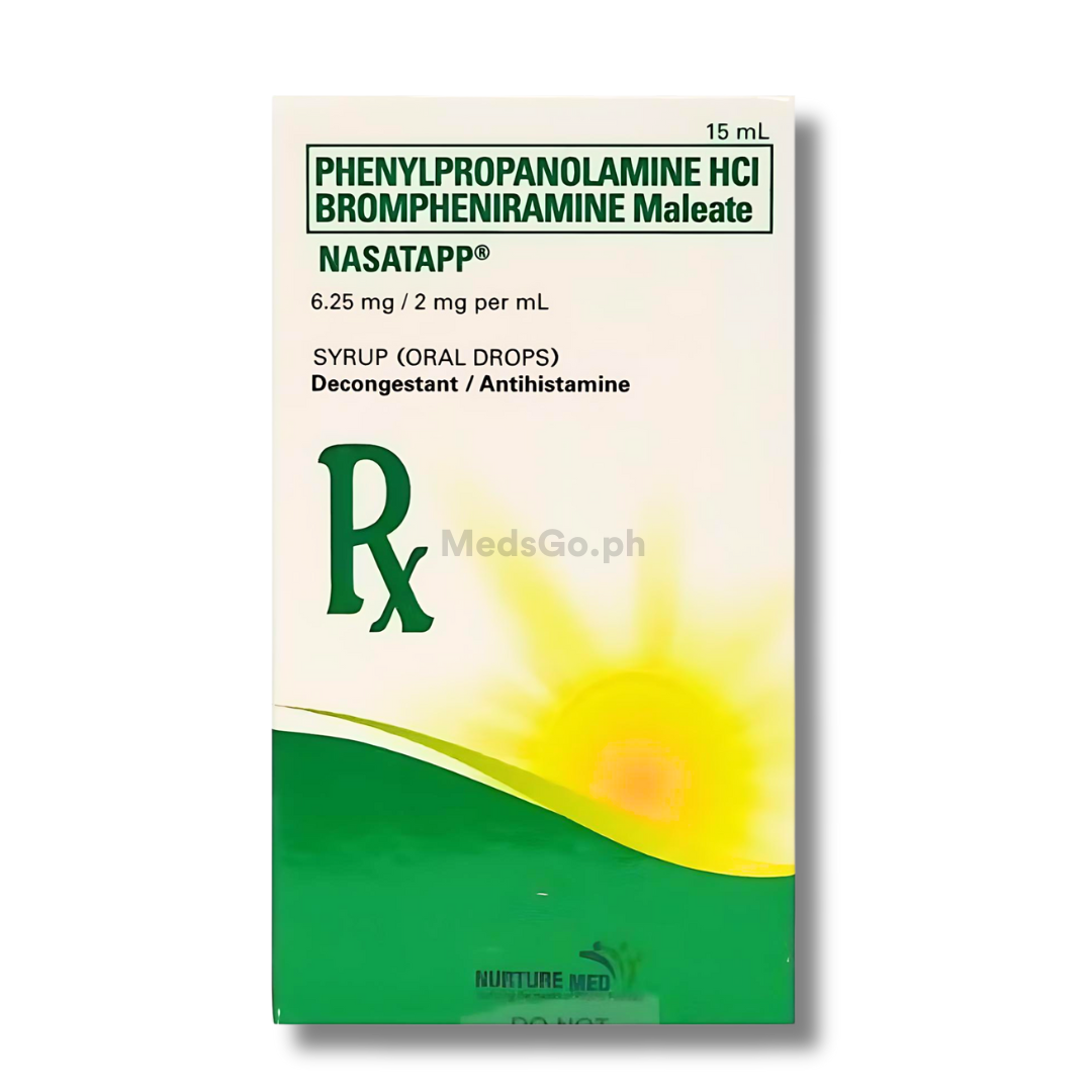 NASATAPP Phenylpropanolamine Hydrochloride /Brompheniramine Maleate 6 ...