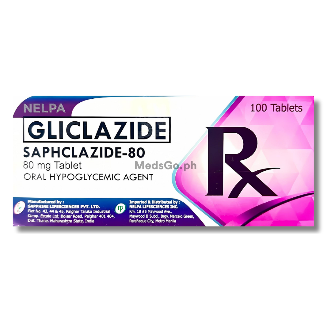 SAPHCLAZIDE-80 Gliclazide 80mg Tablet 100's price in the Philippines ...
