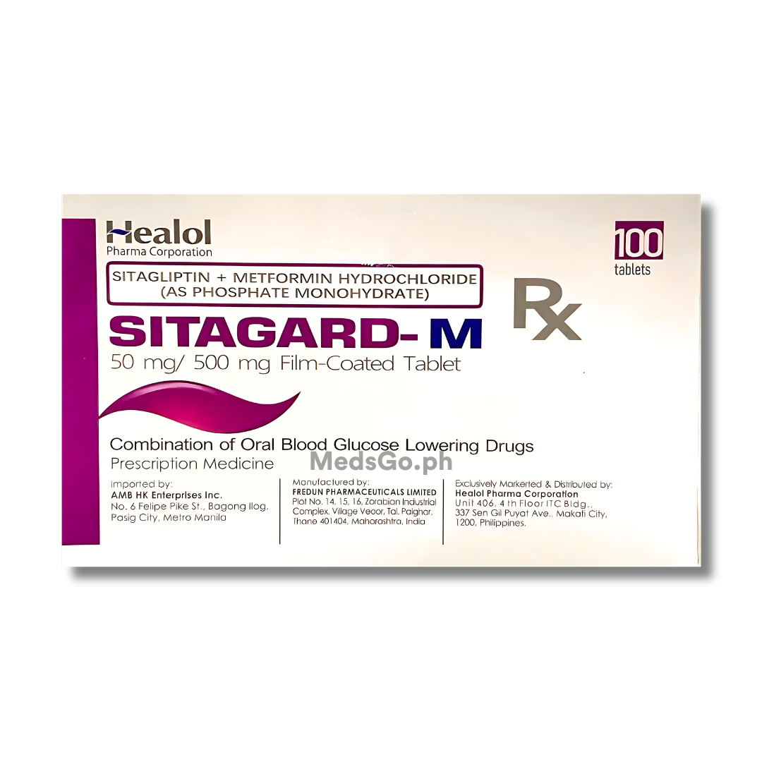 SITAGARD-M Sitagliptin / Metformin 50mg / 500mg Film-Coated Tablet 1's ...