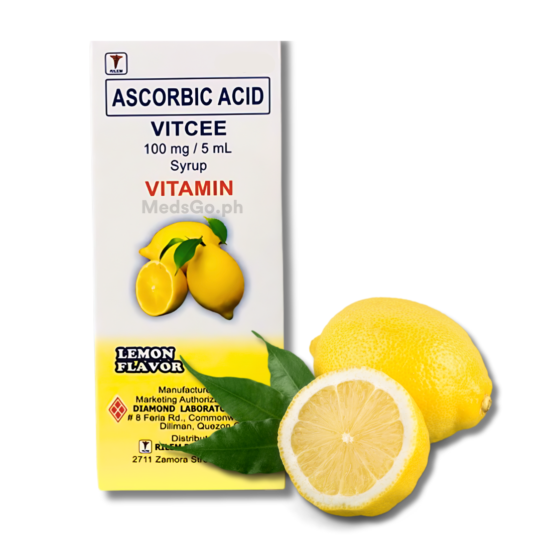 VITCEE Ascorbic Acid 100mg / 5mL Syrup 120mL Lemon price in the ...
