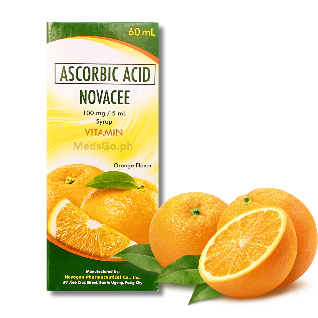 NOVACEE Ascorbic Acid 100mg / 5mL Syrup 60mL Orange price in the ...