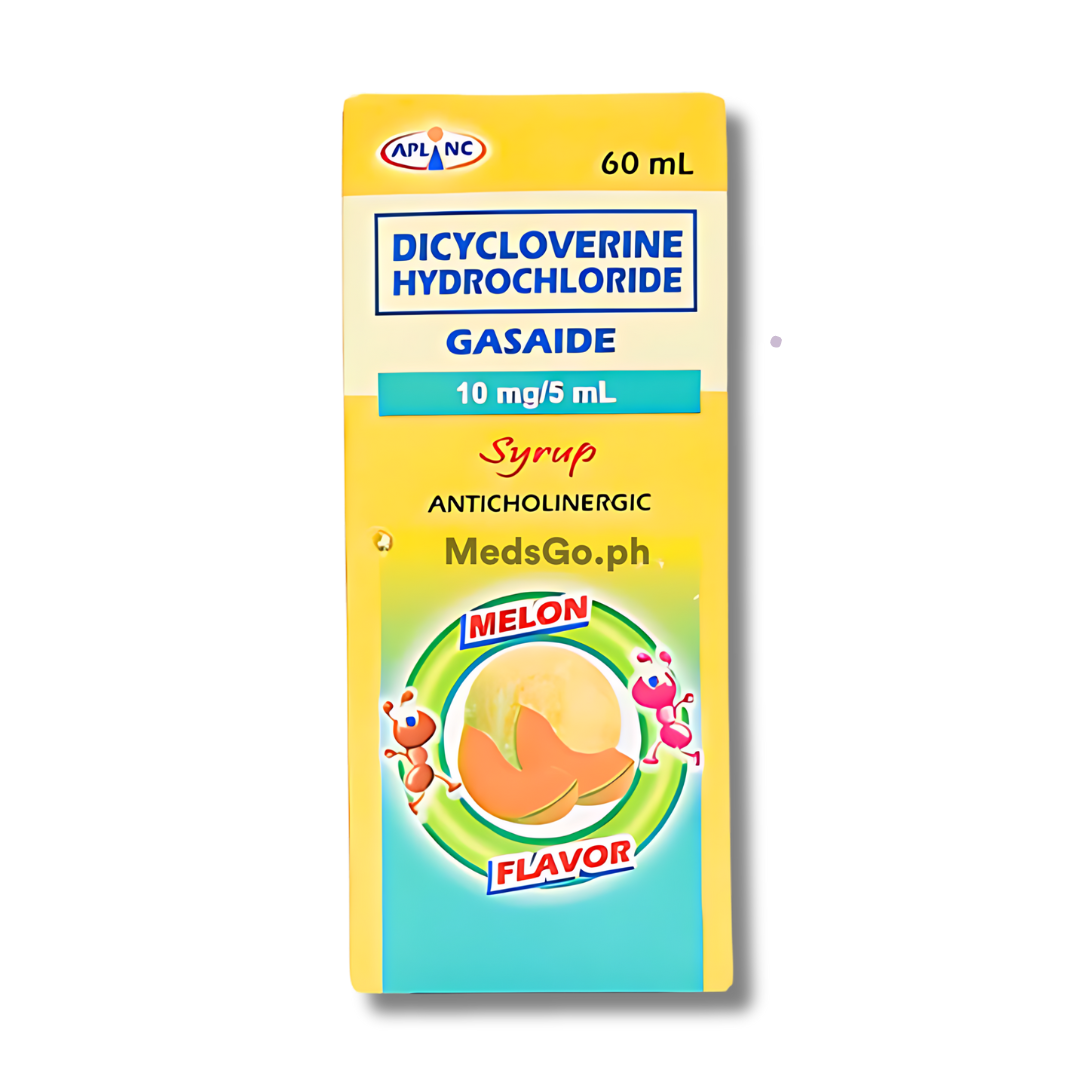 GASAIDE Dicycloverine 10mg / 5mL Syrup 60mL price in the Philippines ...