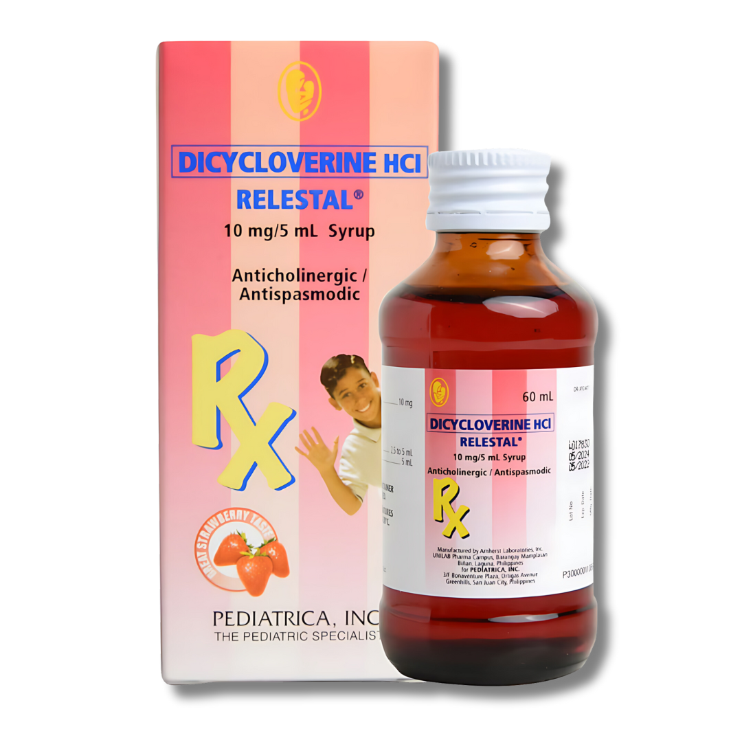 RELESTAL Dicycloverine 10mg / 5mL Syrup 60mL price in the Philippines ...