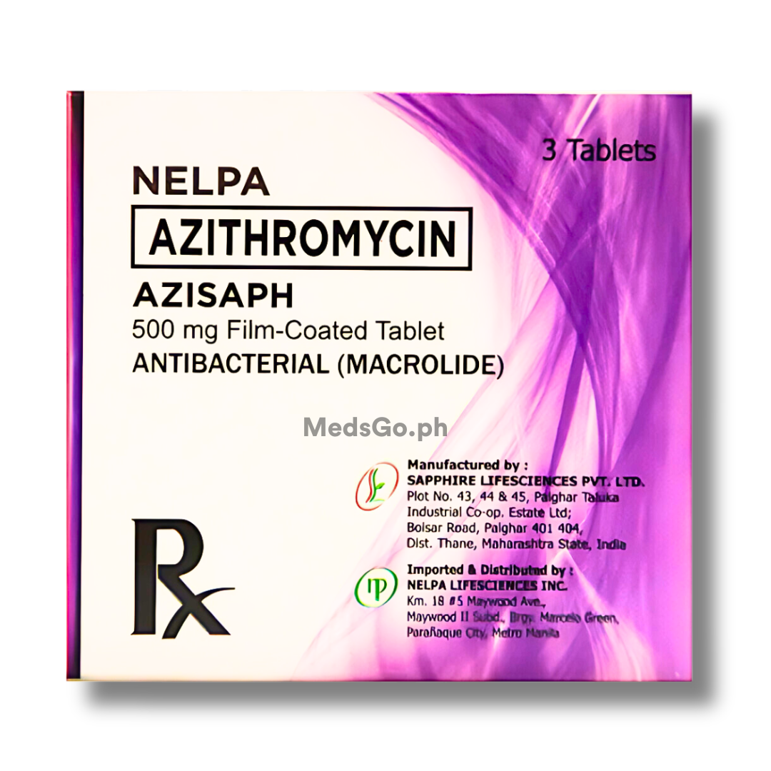 AZISAPH Azithromycin 500mg - 1 Box x 3 Tabs price in the Philippines ...