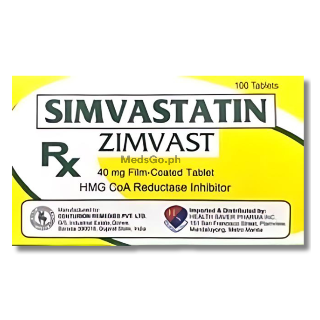 ZIMVAST Simvastatin 40mg Film-Coated Tablet 100's price in the ...