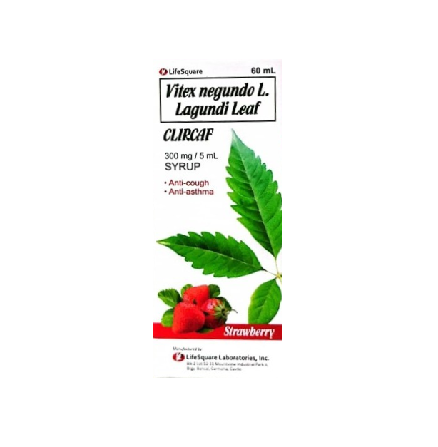CLIRCAF Vitex Negundo L. Lagundi Leaf 300mg / 5ml Syrup 60ml price in ...