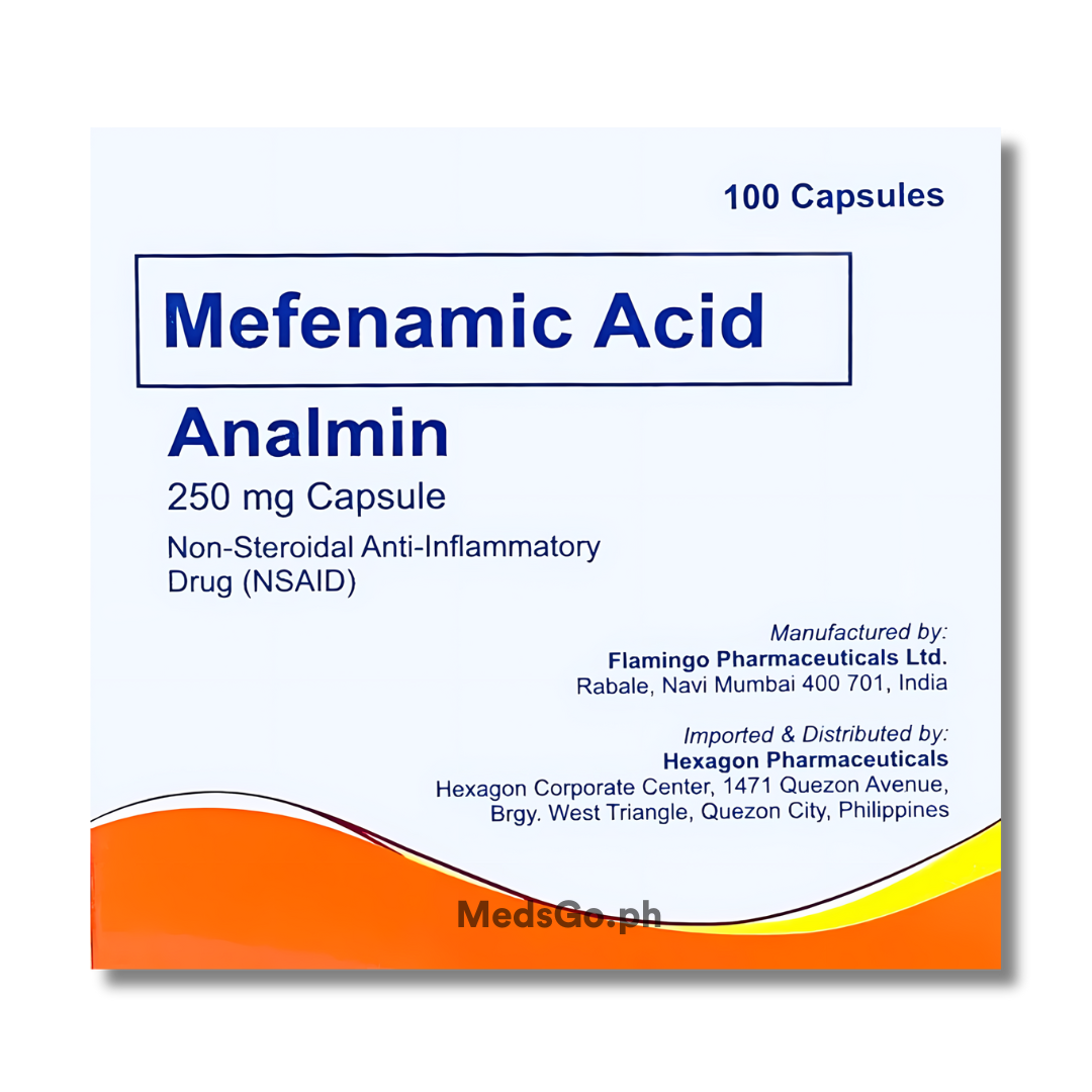 ANALMIN Mefenamic Acid 250mg - 1 Capsule price in the Philippines ...