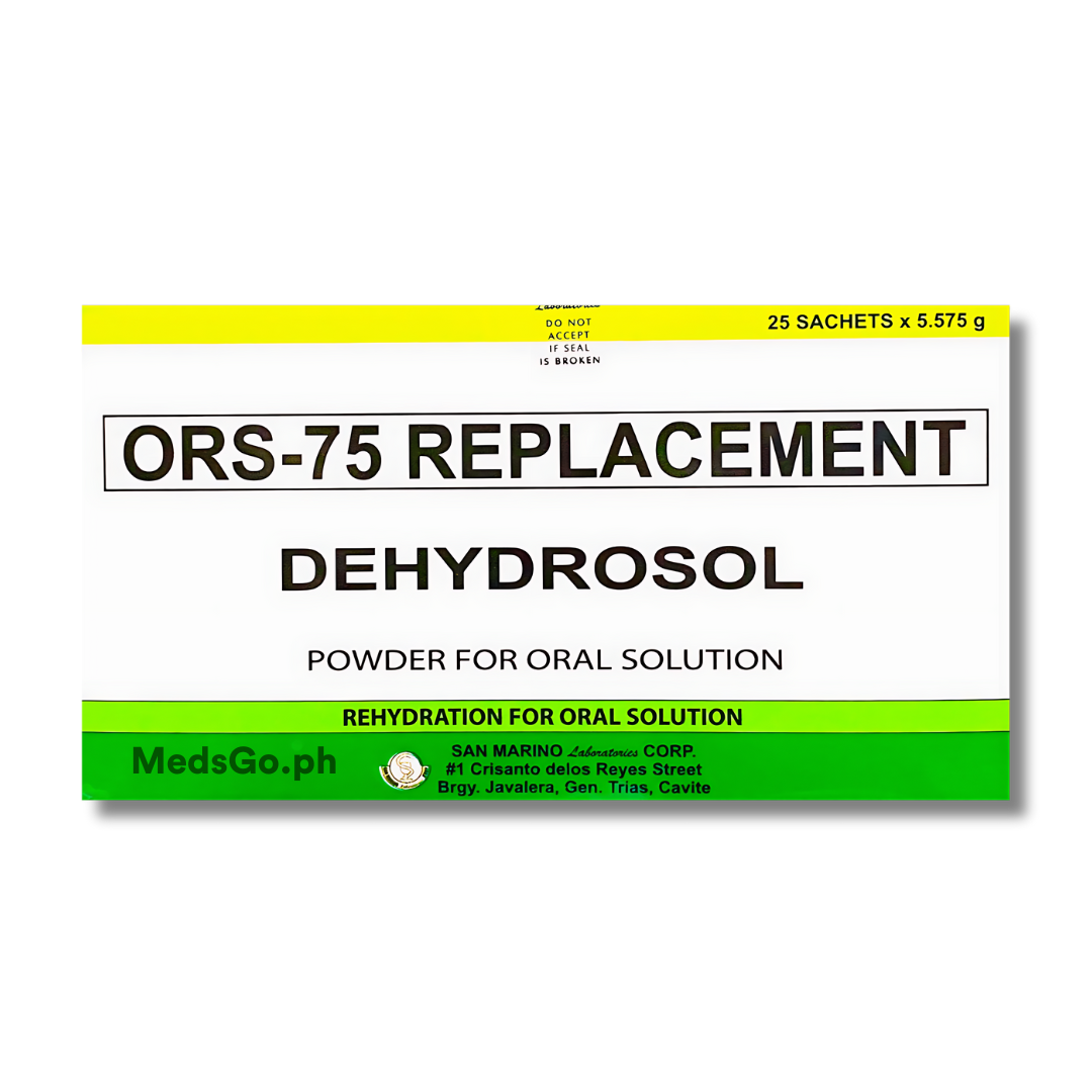 DEHYDROSOL Oral Rehydration Salts 75mg Powder Sachet 5.575g 5's price ...