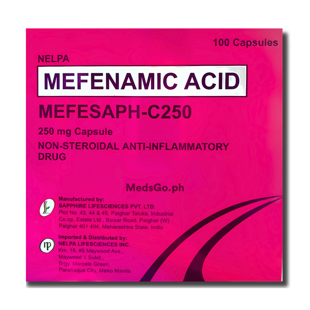 MEFESAPH-C250 Mefenamic Acid 250mg - 1 Box x 100 Caps price in the ...