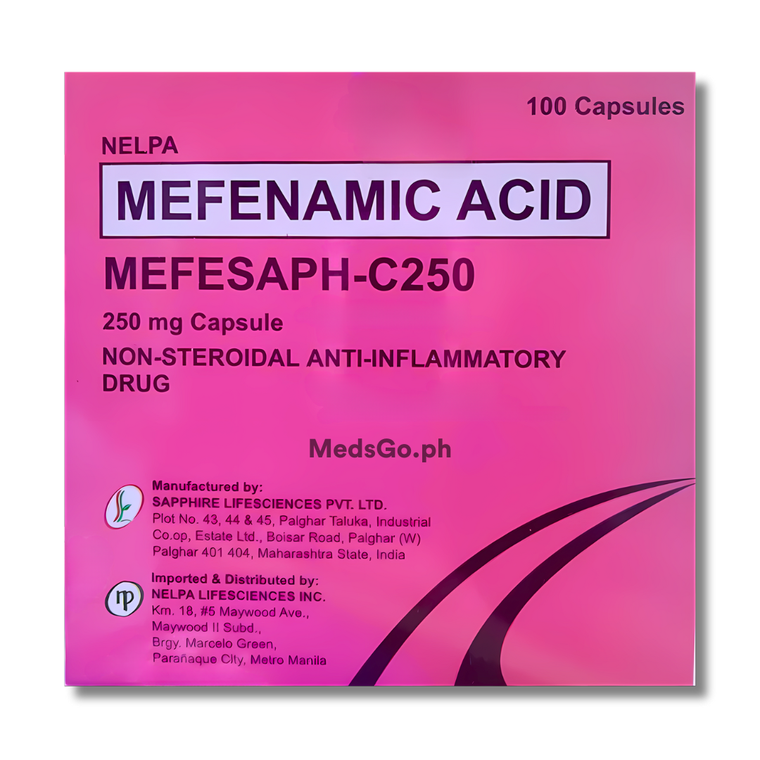 MEFESAPH-C250 Mefenamic Acid 250mg - 1 Box x 100 Caps price in the ...