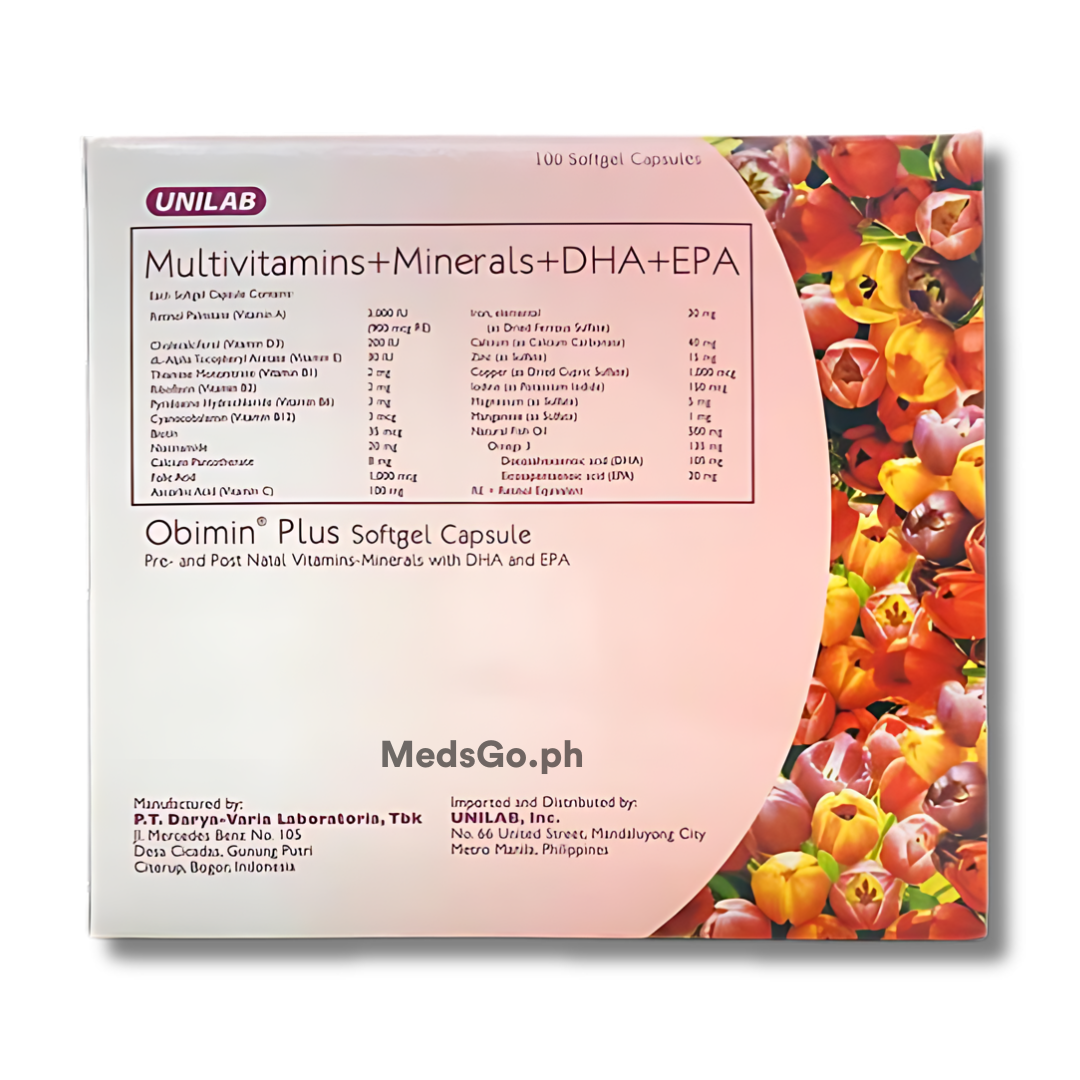 OBIMIN PLUS Multivitamins / Minerals / DHA / EPA - 30 Capsules price in ...