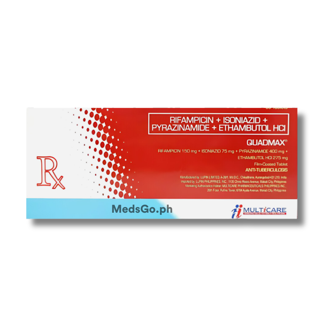 QUADMAX Rifampicin / Isoniazid / Pyrazinamide / Ethambutol 150mg / 75mg ...