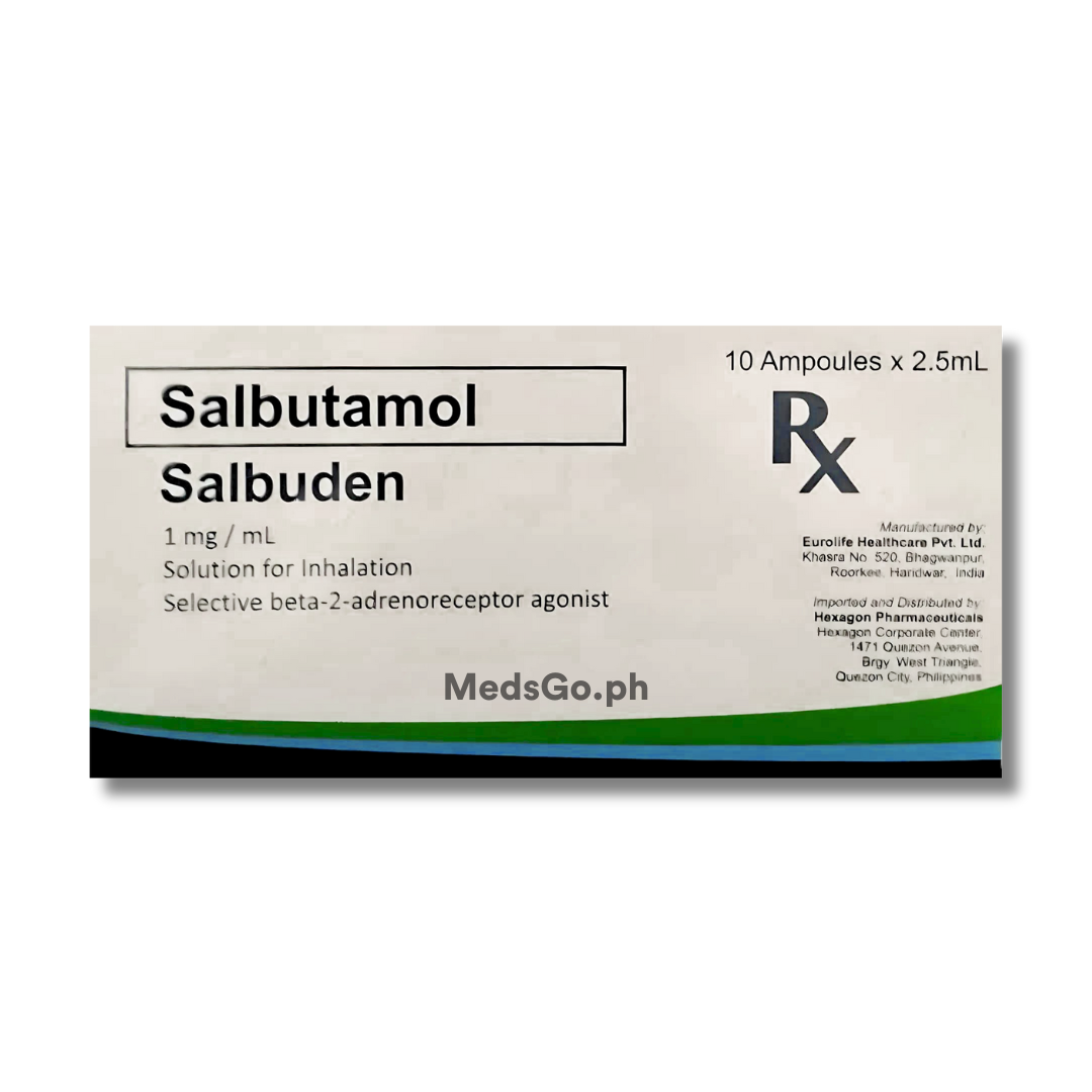 SALBUDEN Salbutamol 1mg/mL Nebule 2.5mL price in the Philippines ...