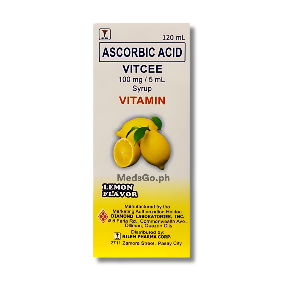 VITCEE Ascorbic Acid 100mg / 5mL Syrup 120mL Lemon price in the ...
