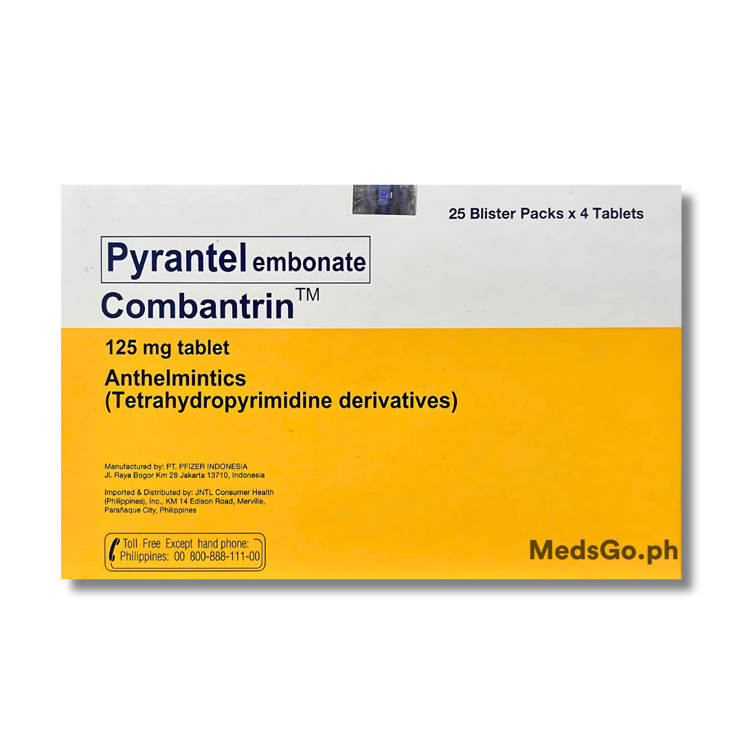 COMBANTRIN Pyrantel Embonate 125mg - 1 Tablet price in the Philippines ...