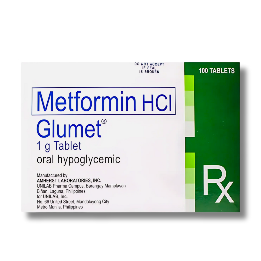 GLUMET Metformin 1g - 1 Tablet price in the Philippines | MedsGo Pharmacy