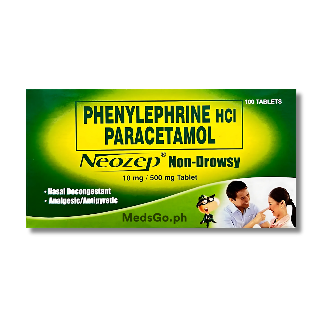 NEOZEP NON-DROWSY Phenylephrine Hydrochloride / Paracetamol 10mg ...