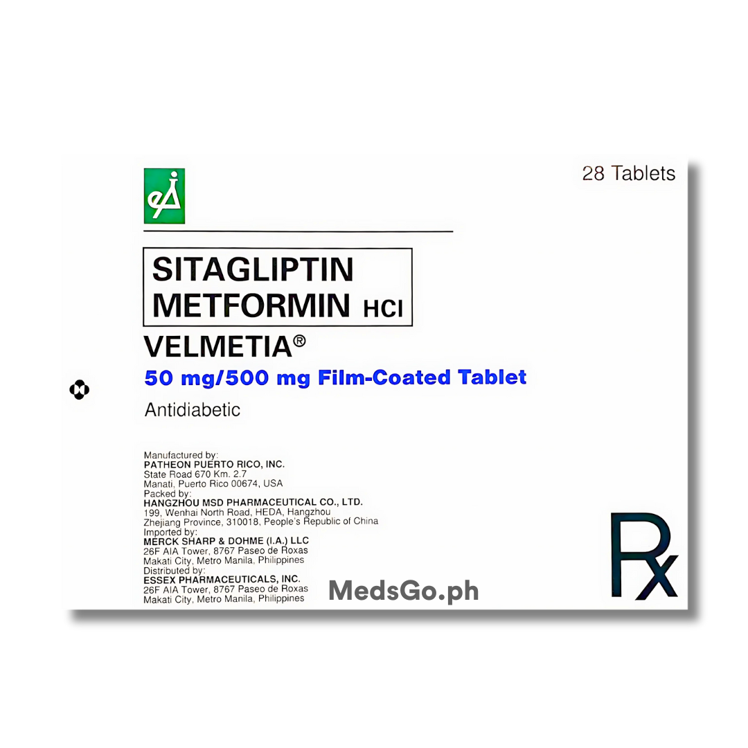 VELMETIA Sitagliptin / Metformin 50mg / 500mg - 1 Tablet price in the ...