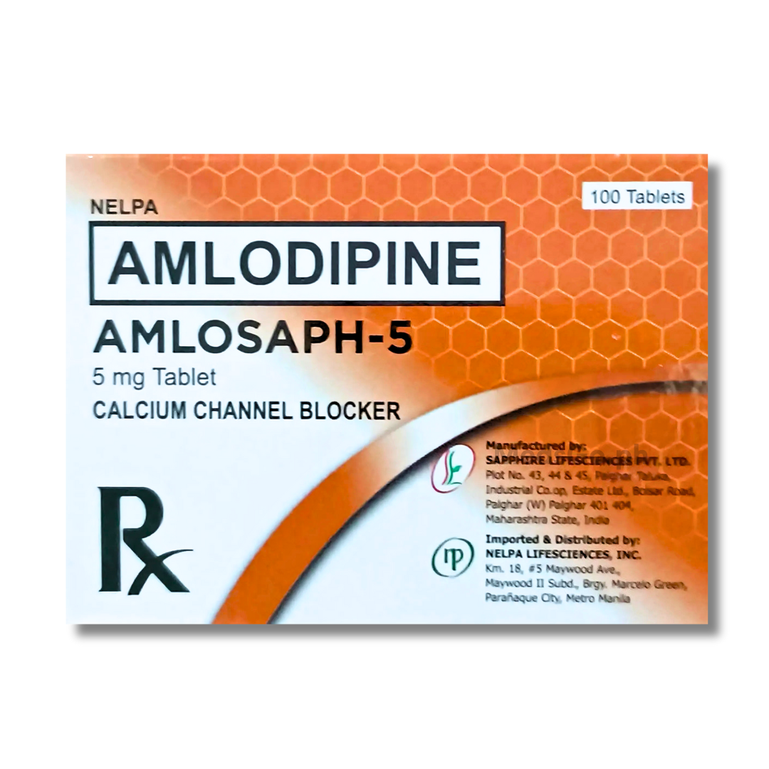 AMLOSAPH-5 Amlodipine 5mg - 1 Tablet price in the Philippines | MedsGo ...