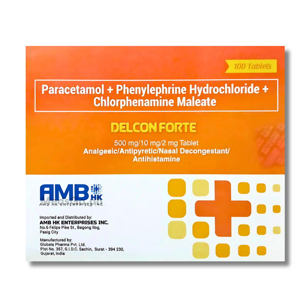 DELCON FORTE Phenylephrine Hydrochloride / Chlorphenamine Maleate ...