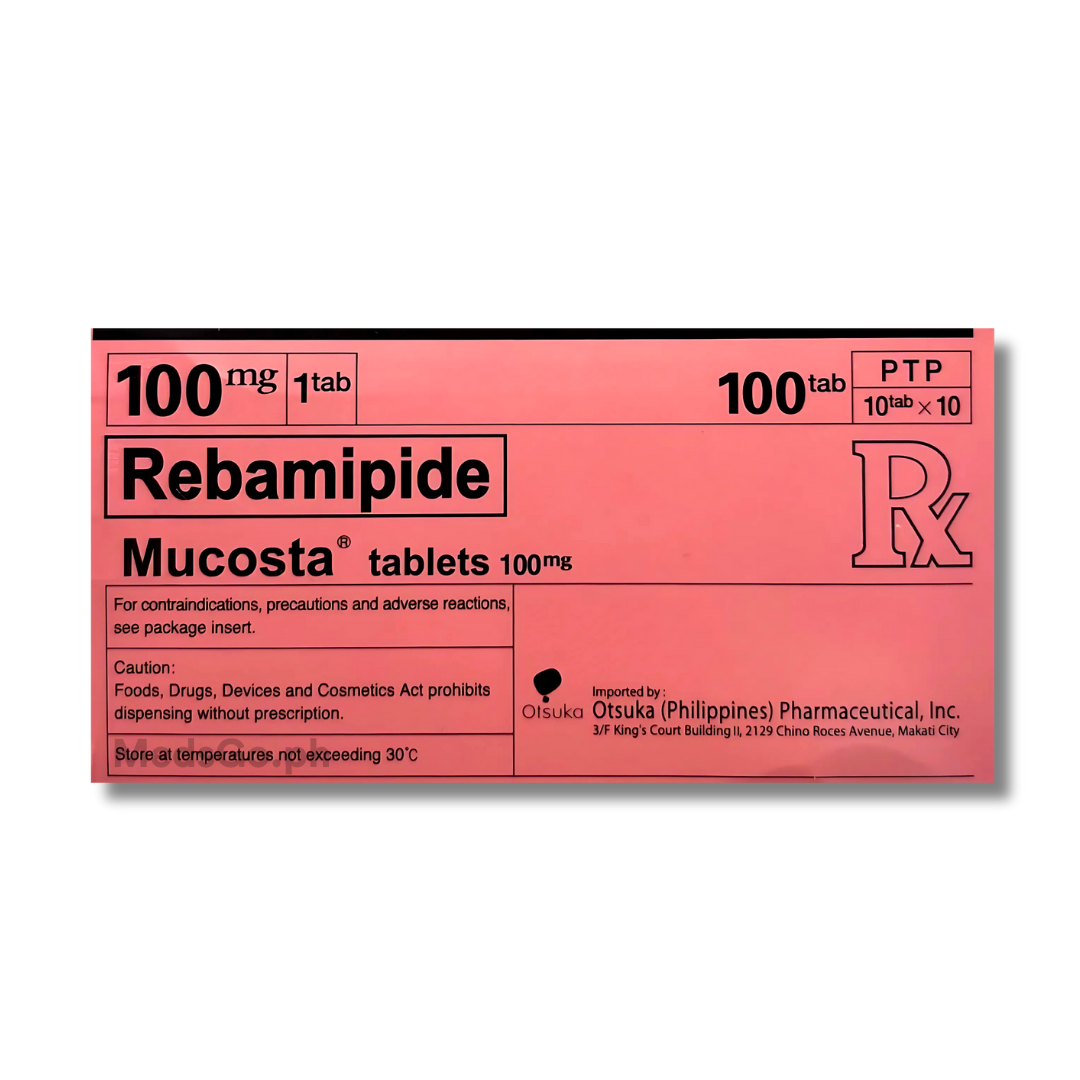 MUCOSTA Rebamipide 100mg Tablet 1's price in the Philippines | MedsGo ...