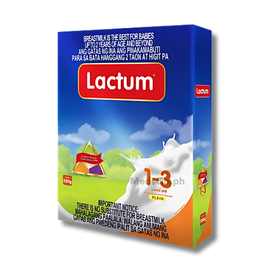 LACTUM 1-3 years old Milk Plain 350g price in the Philippines | MedsGo ...