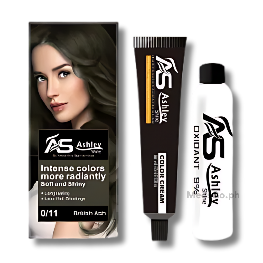 ASHLEY SHINE Bio Natural Glossy Hair Color Cream BRITISH ASH 0/11 price ...