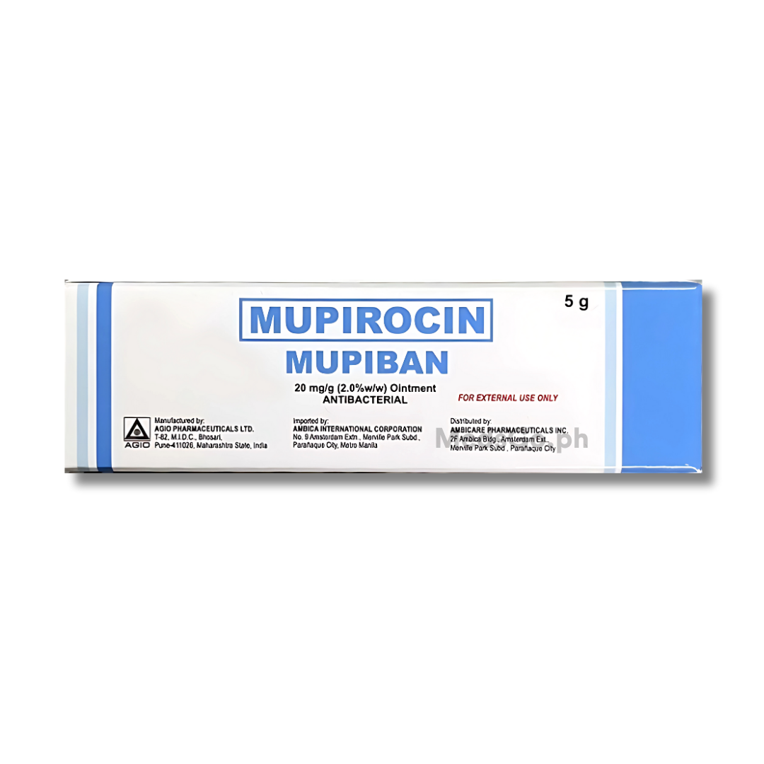 MUPIBAN Mupirocin 20mg / g (2.0%) Ointment 5g price in the Philippines ...