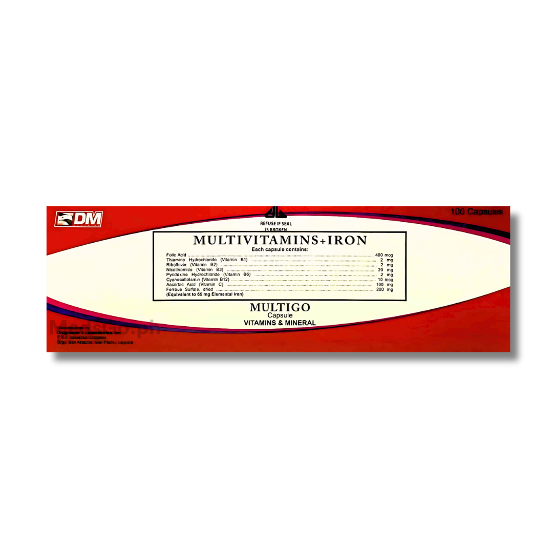 MULTIGO Multivitamins / Iron - 1 Capsule price in the Philippines ...