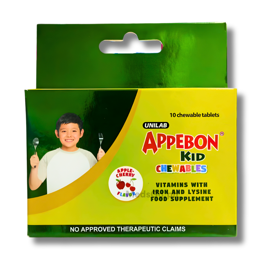 APPEBON KID CHEWABLES Apple Cherry Flavor - 1 Pack x 10 Tabs price in ...