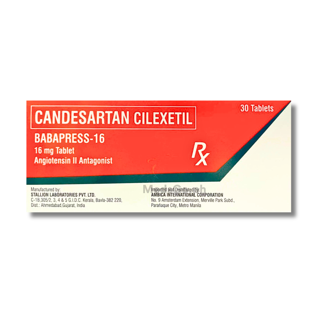 BABAPRESS-16 Candesartan Cilexetil 16mg Tablet 30's price in the ...