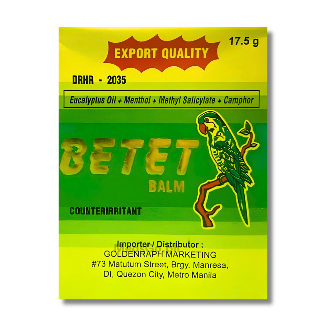 BETET Eucalyptus Oil / Menthol / Methyl Salicylate / Camphor Balm 17.5g ...