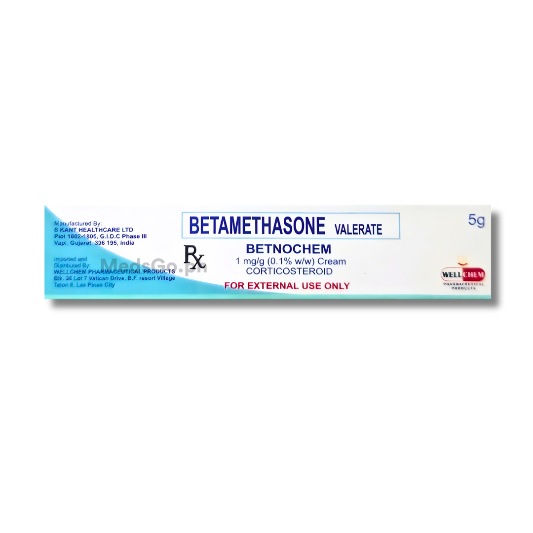 BETNOCHEM Betamethasone 1% Cream 5g price in the Philippines | MedsGo ...