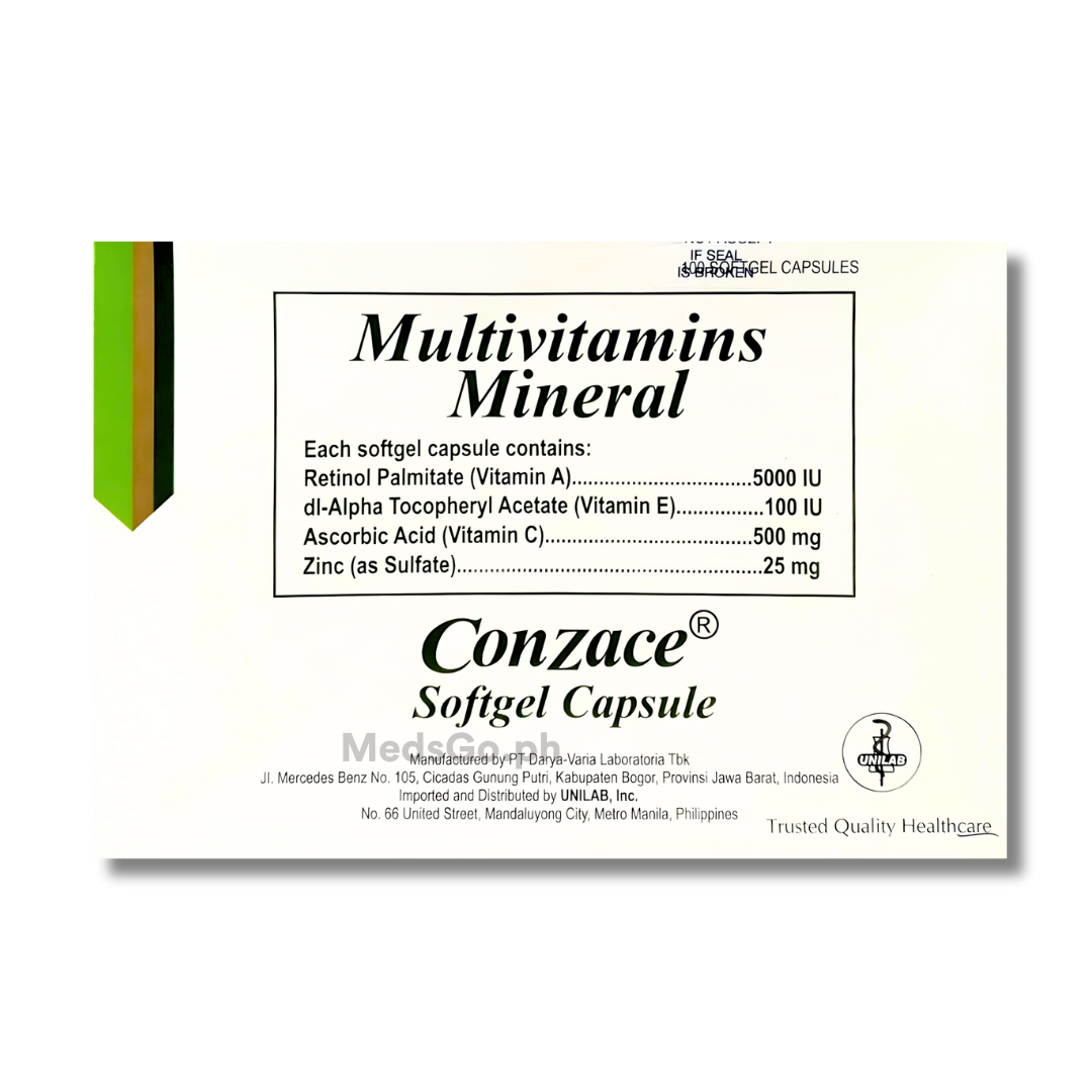CONZACE Multivitamins / Minerals - 1 Capsule price in the Philippines ...
