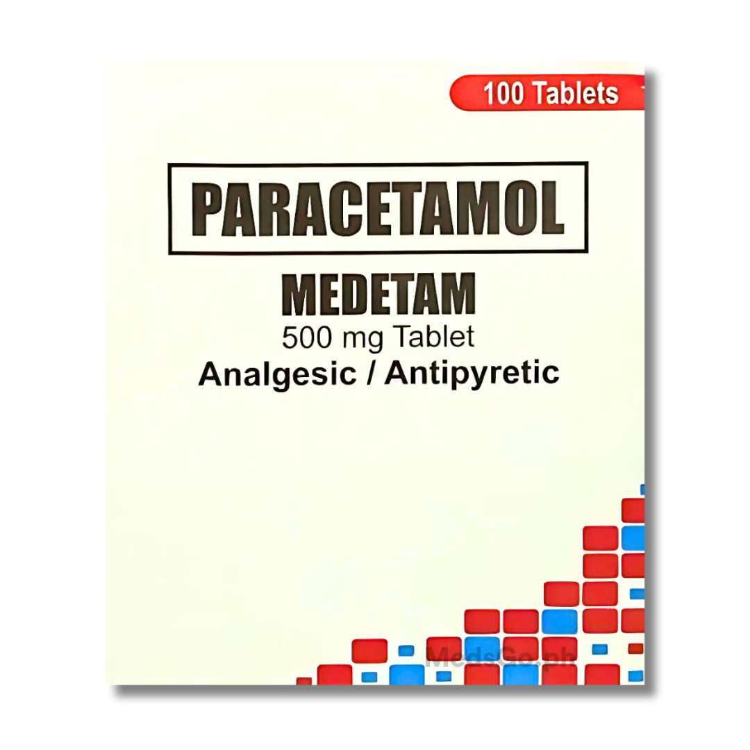 MEDETAM Paracetamol 500mg - 1 Tablet price in the Philippines | MedsGo ...